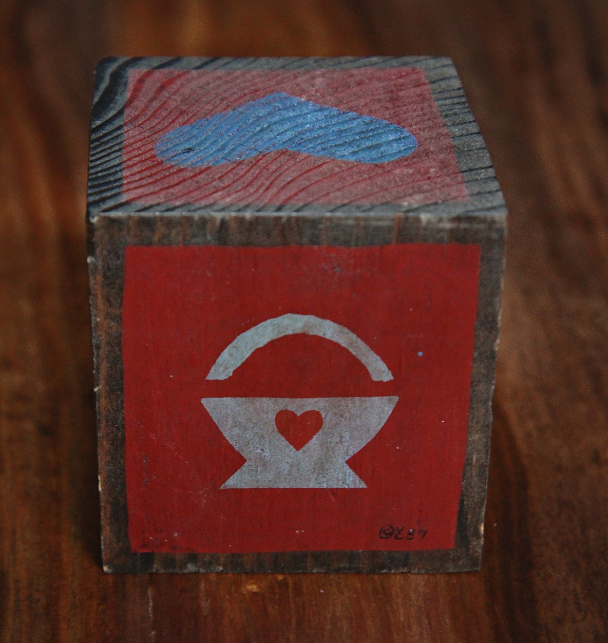 Decorative Wooden Blocks, Americana Wooden Blocks, Vintage Nursery ...