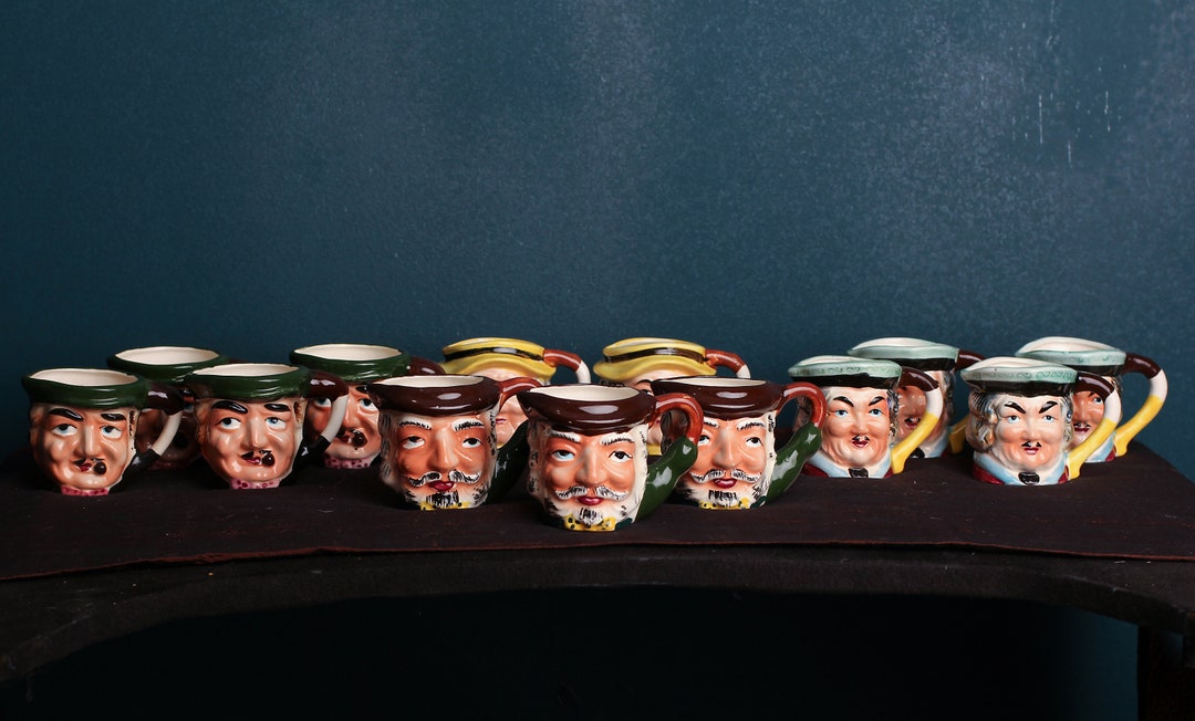 Lot of 13 Mini Toby Mugs - Etsy