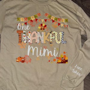 One Thankful Mimi PNG - Etsy