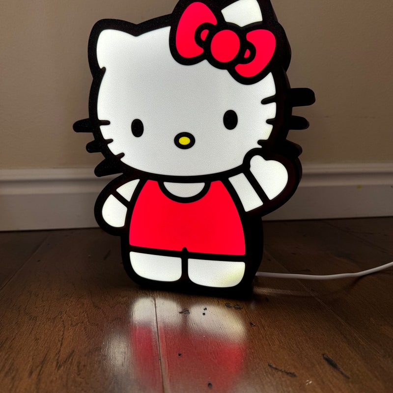 Hello Kittys Lamp - Etsy