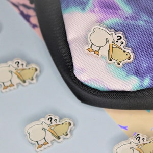 LTD TIME ONLY Confused Pelican Capybara Mini Acrylic Pin, Cute Kawaii ...