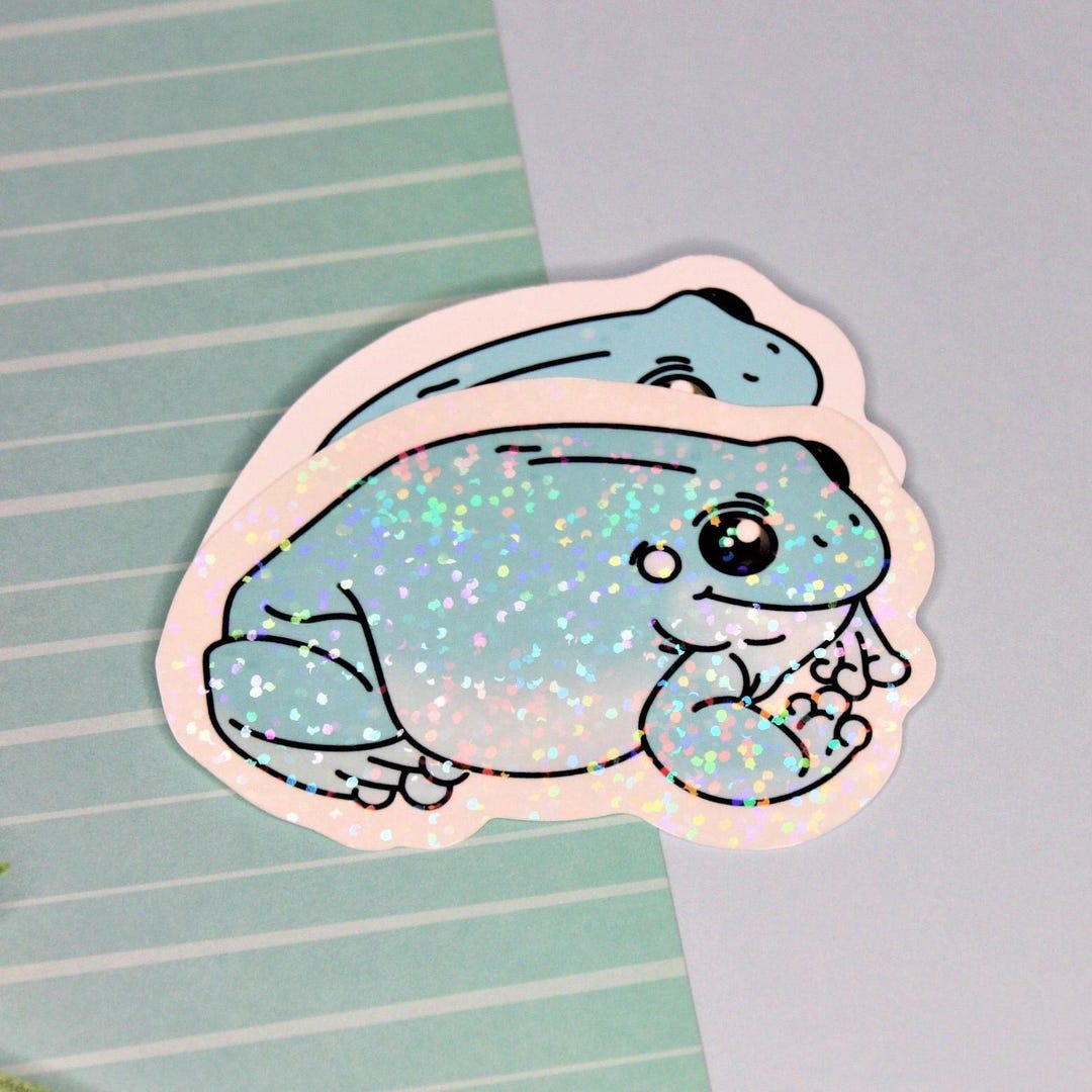 Adorable Whites Tree Frog Sticker - Cute Frog Stickers - Squish the ...