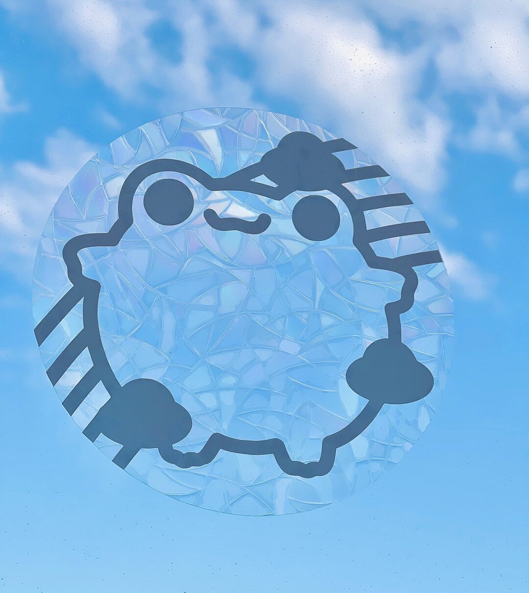 Froggy With His Head in the Clouds - Handmade Rainbow Suncatcher - Frog ...