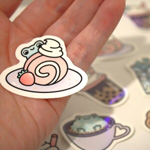 Kawaii Froggy Bakery Sticker Pack - Set of 8 Frog Themed Food Decals ...