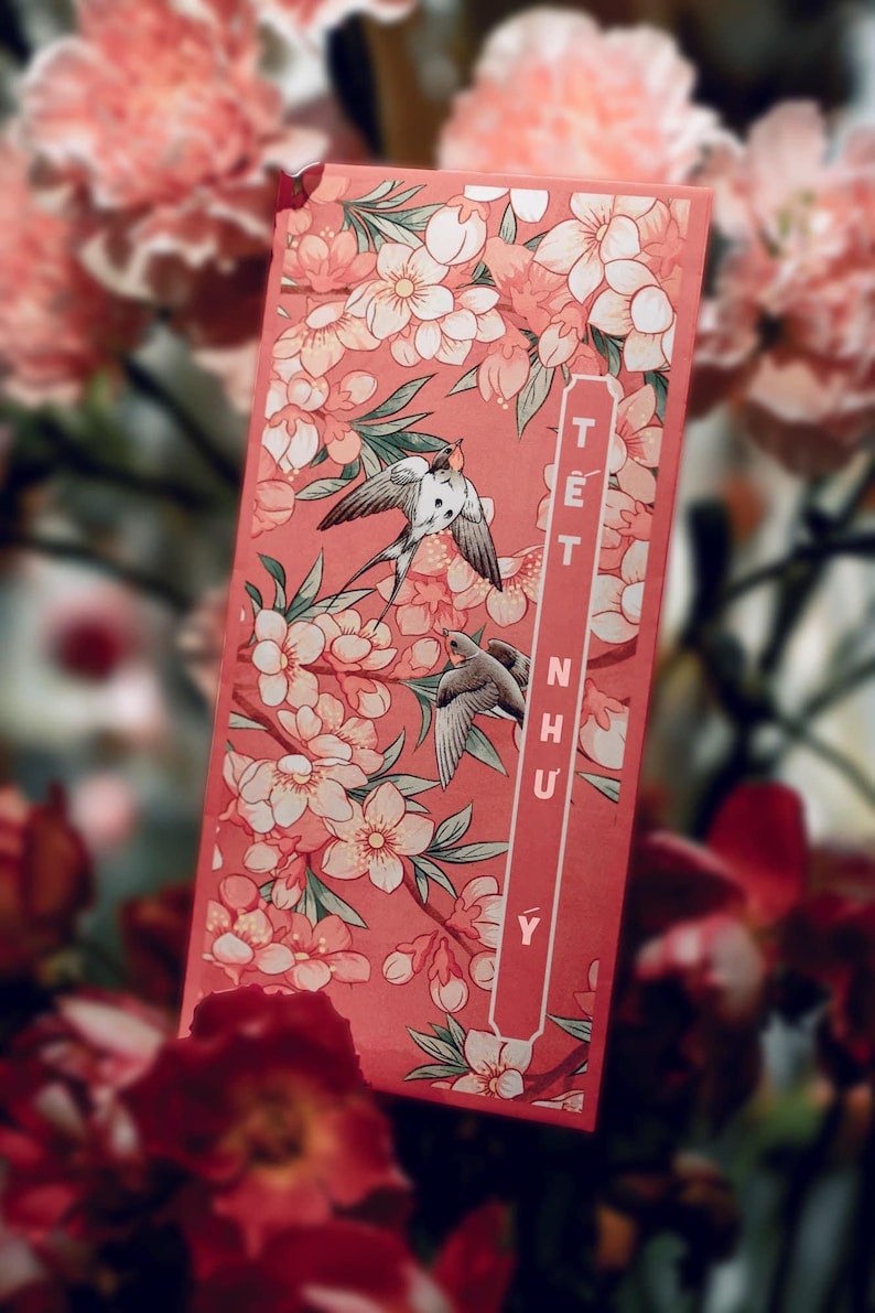 Bao Lì Xì - FLORAL Lucky Envelope | Tet Lucky Money Envelope - Etsy