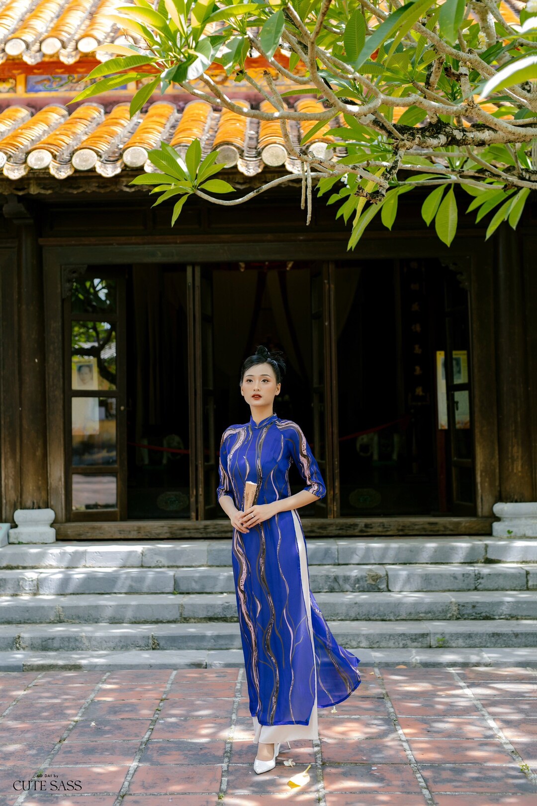 Vien Collection - Water Element Ao Dai Set | Pre-made Traditional Women ...