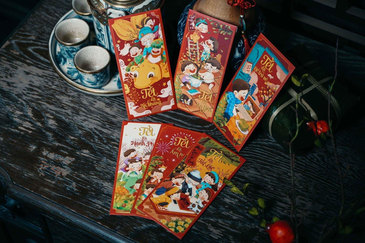 Bao Lì Xì - TẾT LÀ Lucky Envelope | Tet Lucky Money Envelope - Etsy