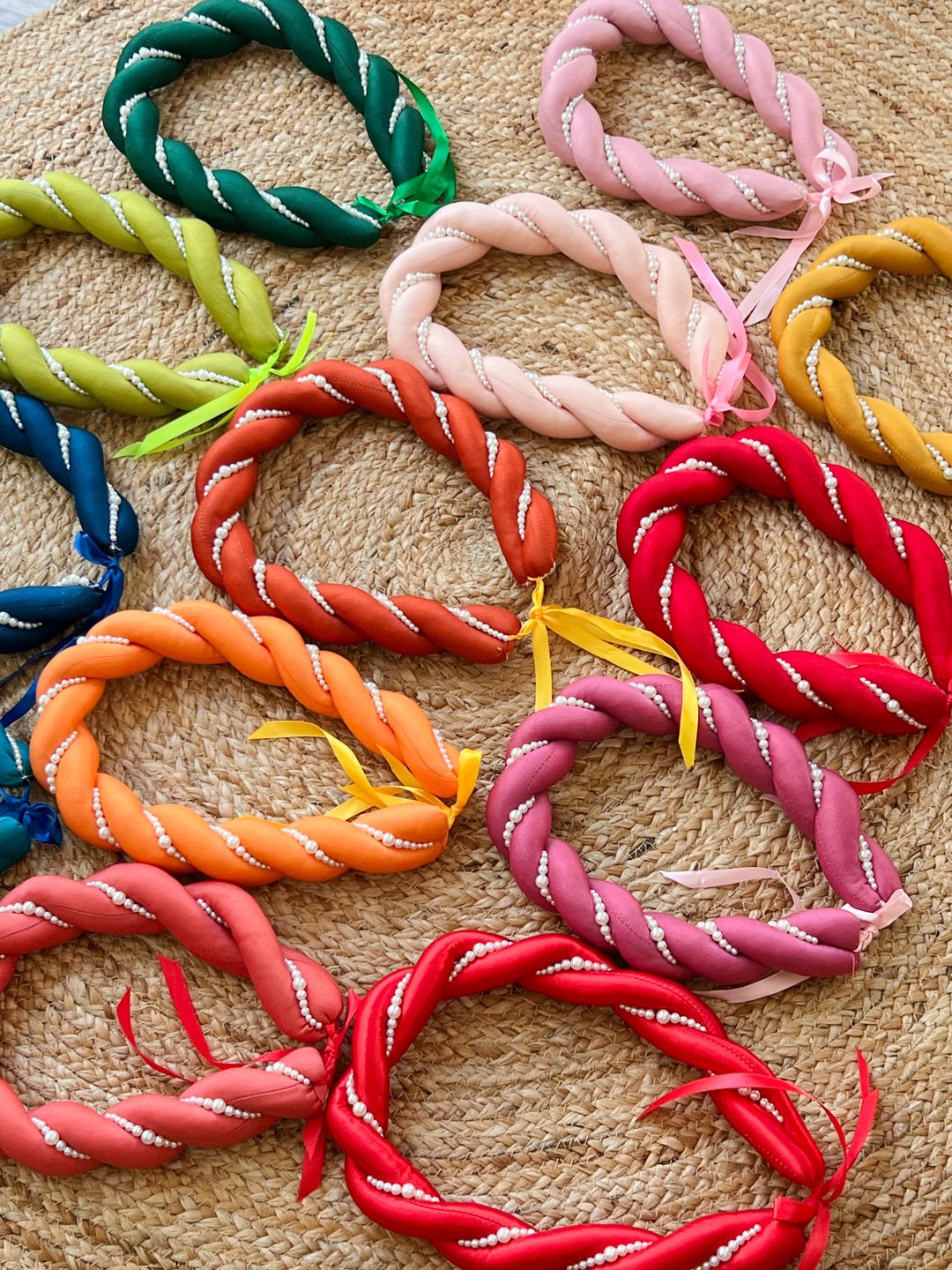 Twisted Pearl Headband - Mấn (16 Colors) | Pre-made Vietnamese Ao Dai ...