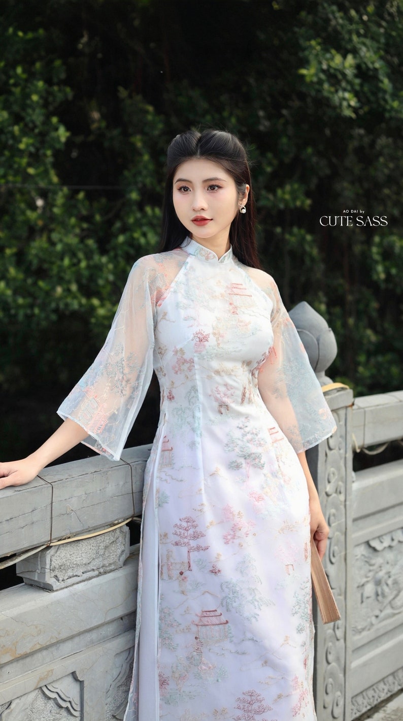 TRADITIONAL Tu Minh Ao Dai Set (5 COLORS) 33c-33b|pre-made Vietnamese ...