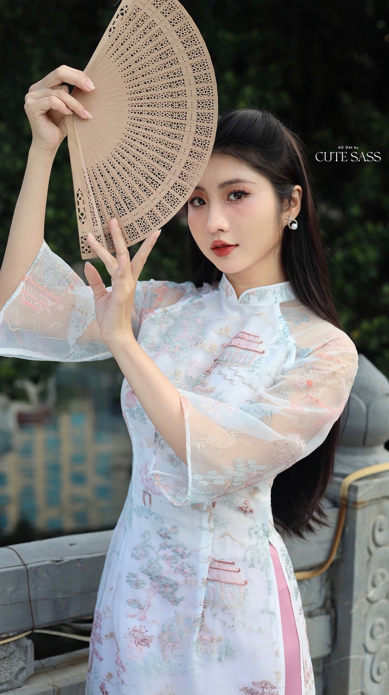 TRADITIONAL Tu Minh Ao Dai Set (5 COLORS) 33c-33b|pre-made Vietnamese ...