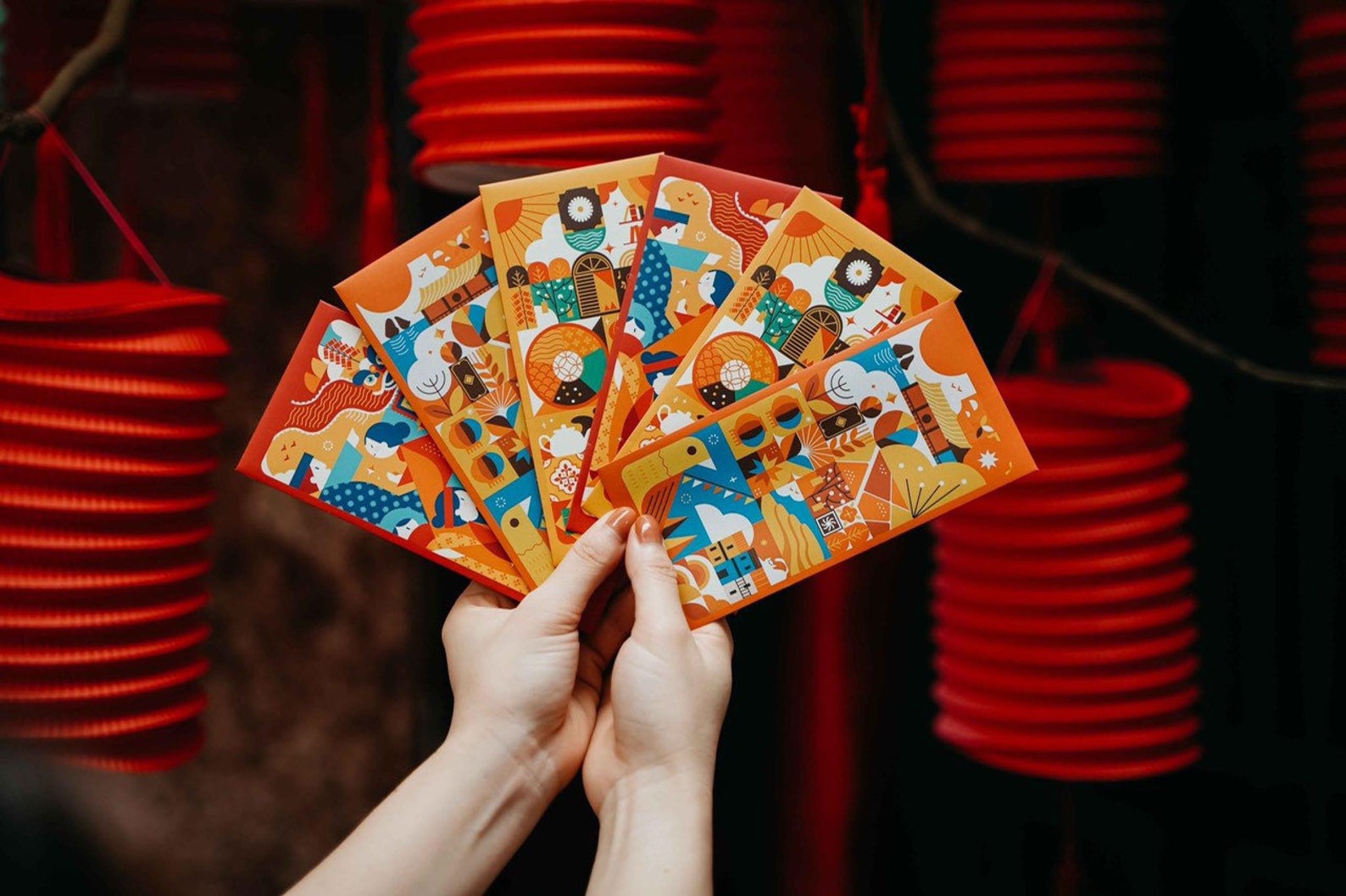 Bao Lì Xì - COLOR OF ART Lucky Envelope | Tet Lucky Money Envelope - Etsy