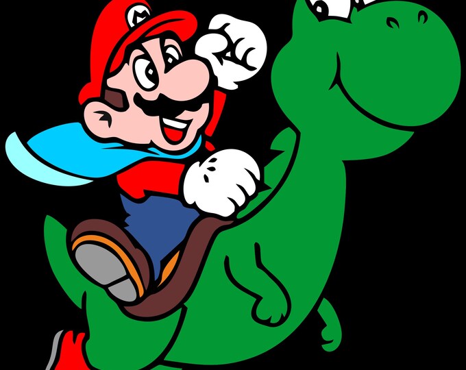 Super Mario Clipart - Instant Download PNG 300 DPI Transparent ...
