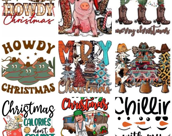 Western Christmas Digital Download Bundle - Etsy