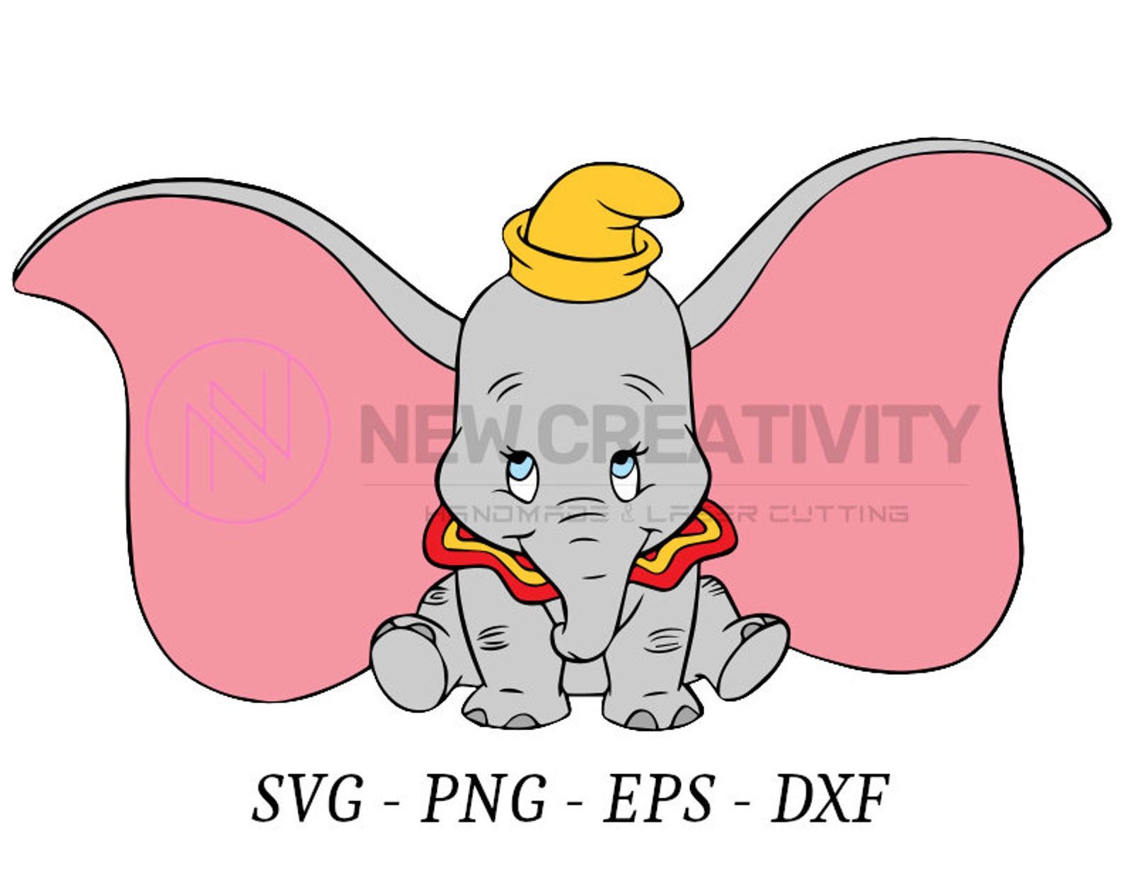 Dumbo Vector, Print, Cut, Svg Eps Png Dxf File - Etsy