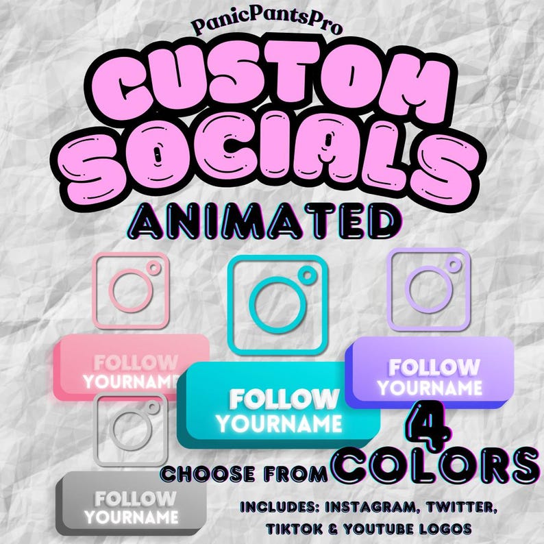 Customizable Animated Socials Rotator Lower Thirds for Twitch/kick ... Customizable Animated Socials Rotator Lower Thirds for Twitch/kick ...
