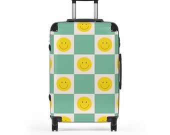Smiley Face Suitcase - Etsy UK