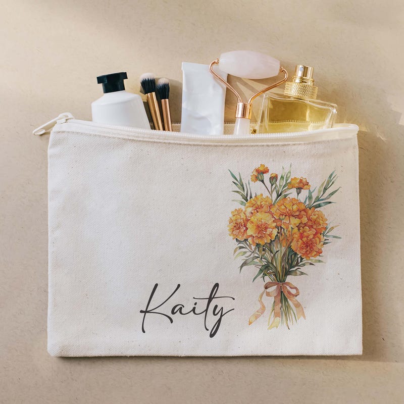 Canvas Makeup Bag - Etsy