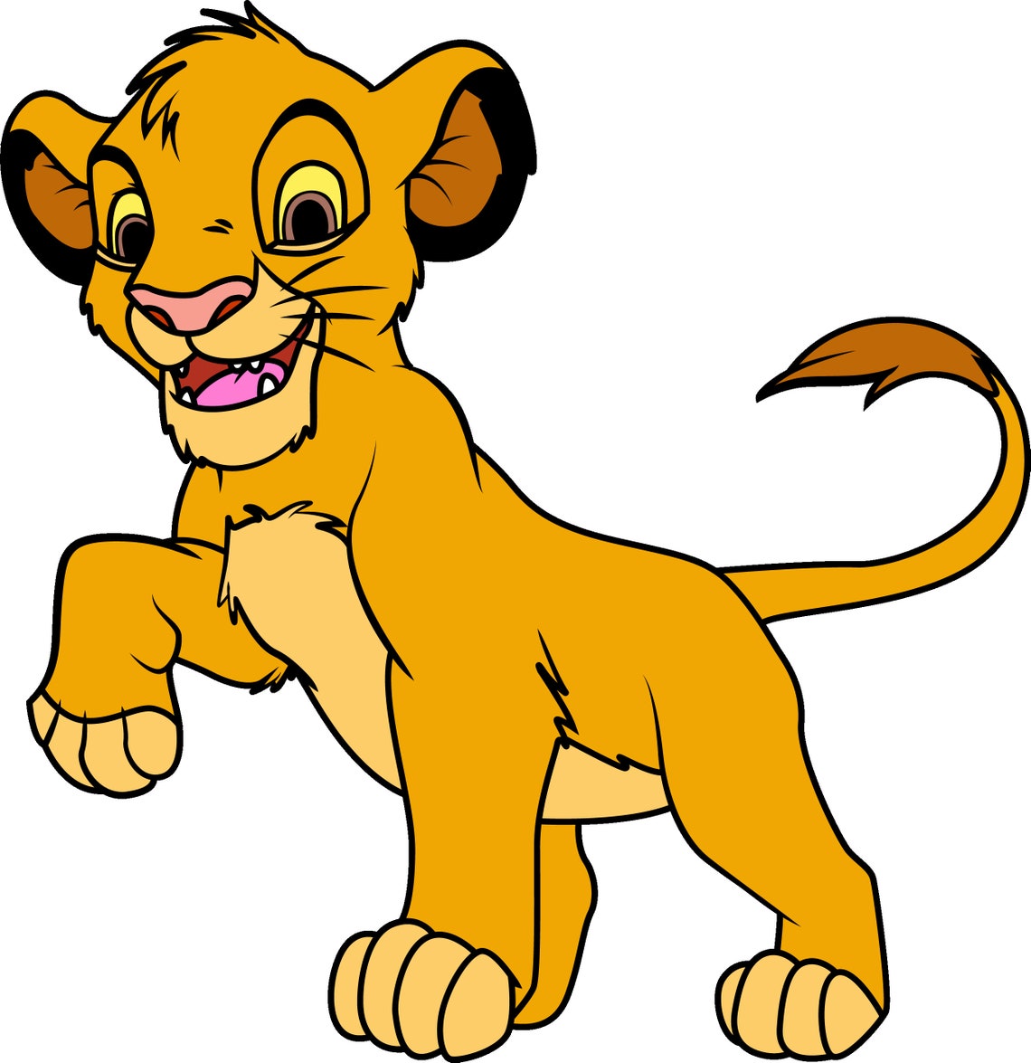 Simba Lion King SVG PNG EPS Digital Files for Cricut, Illustrator - Etsy