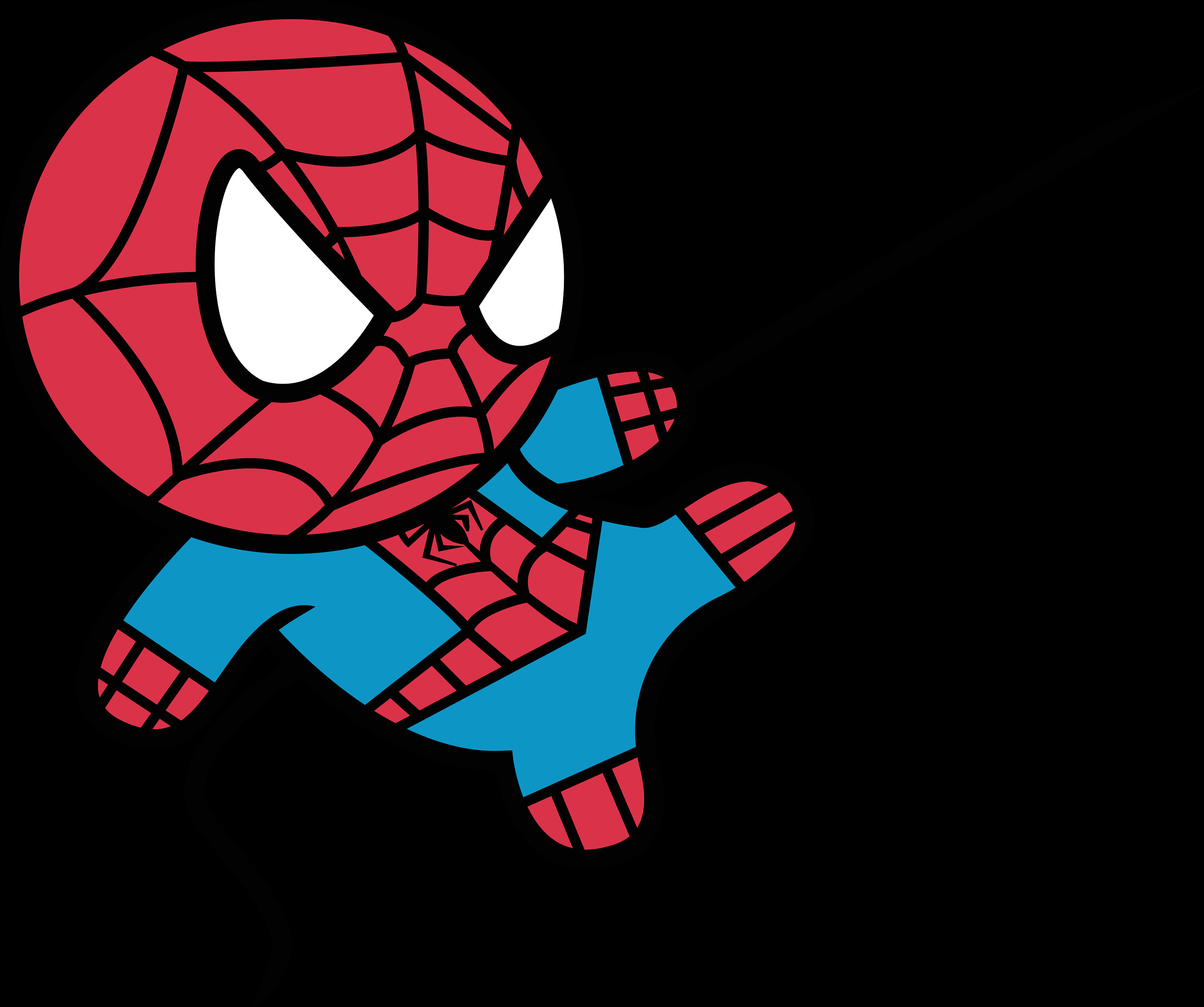Chibi Spiderman SVG PNG EPS Digital Files for Cricut, Illustrator - Etsy