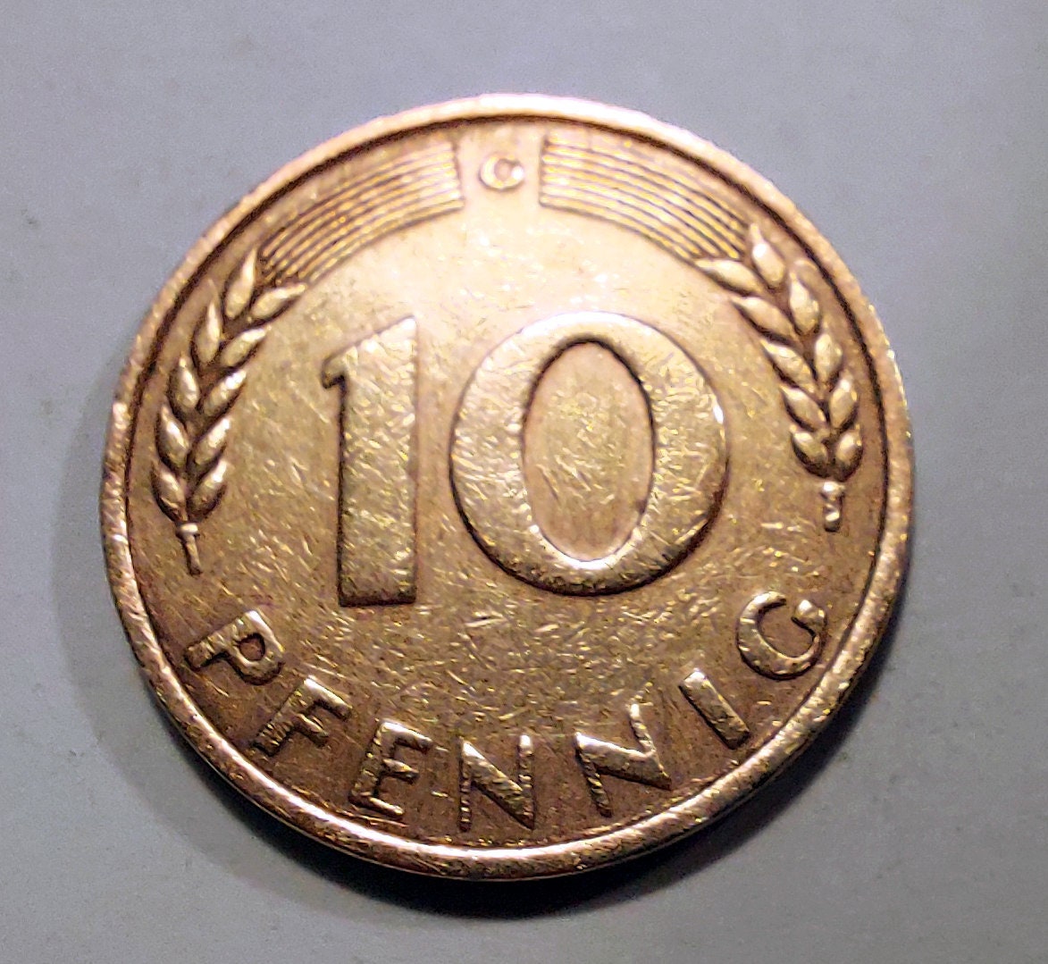 10 Pfennig Münze von 1949 G, Bank Deutscher Länder, selten - Etsy.de