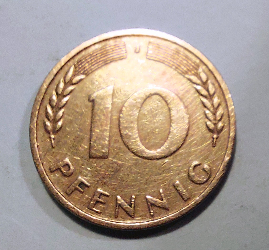 10 Pfennig Coin From 1949 J Bank Deutscher Länder Rare - Etsy