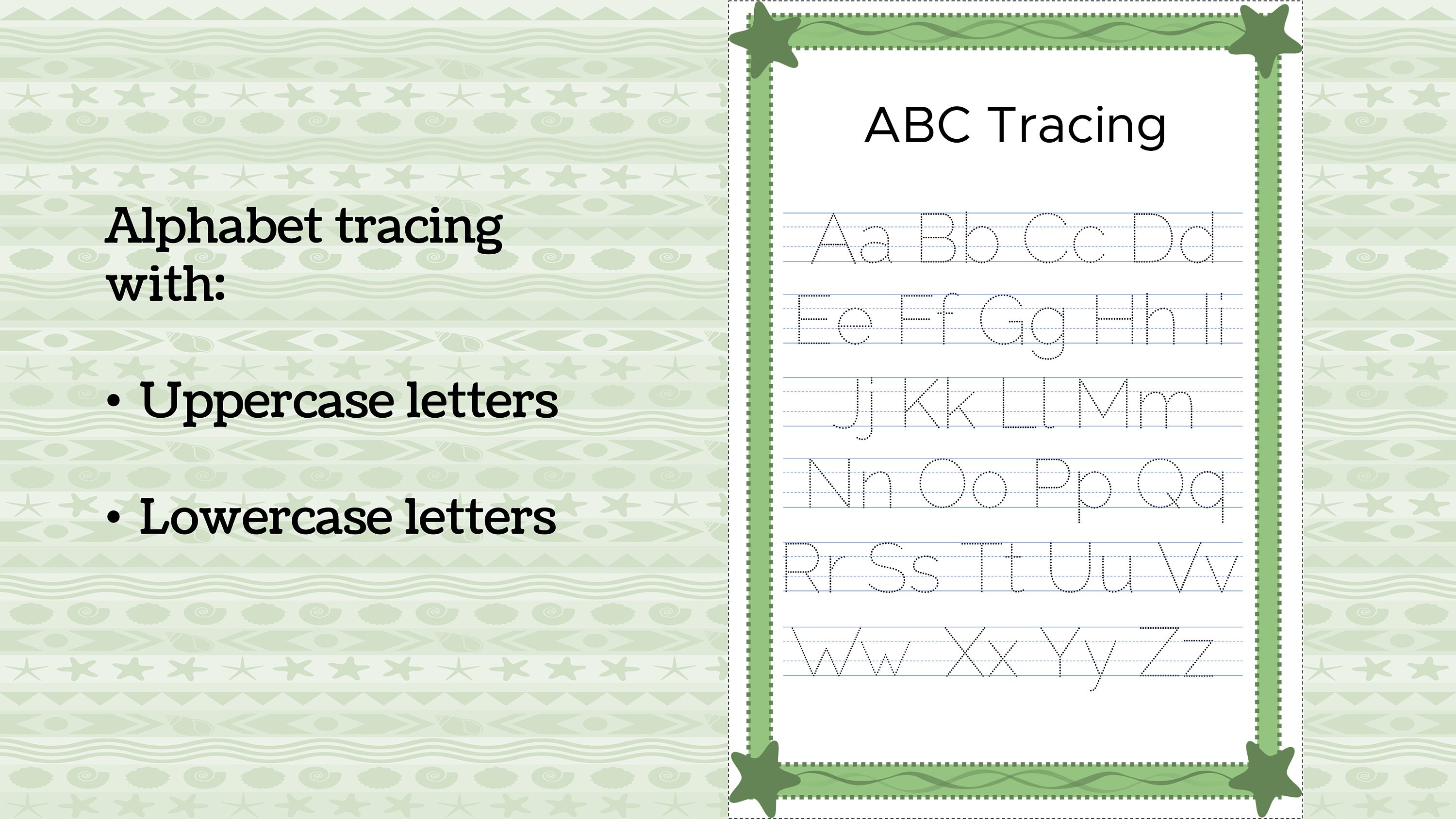 Tracing Alphabets and Numbers for Kids Learning to Write - Etsy