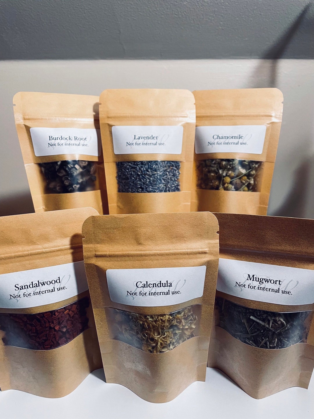 Ethically Sourced Herb Bundle: Sandalwood, Calendula, Mugwort ...