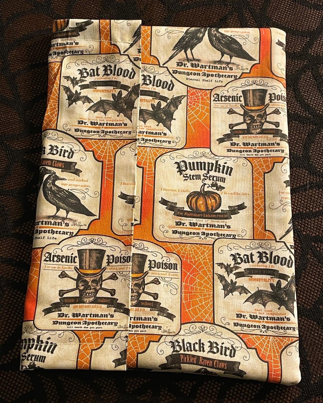 Orange Spooky Apothecary Tarot Bag - Etsy
