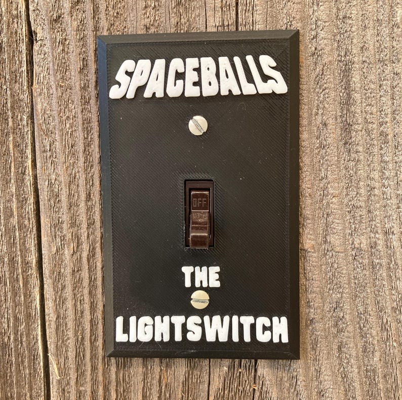 Spaceballs Inspired Light Switch Cover – “may the Schwartz Be With You ...
