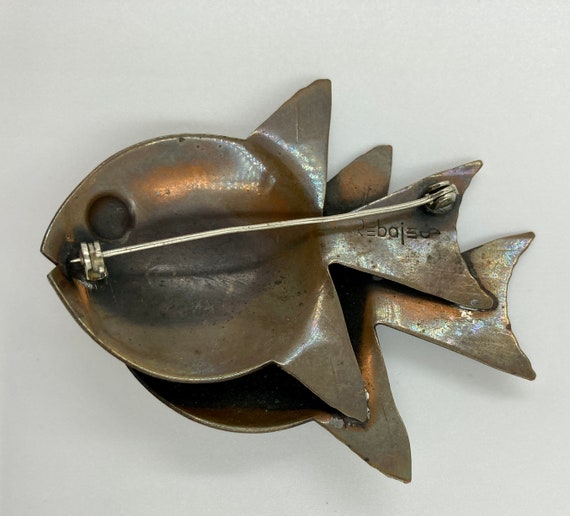 Rebajes Double Fish Copper Pin - Gem