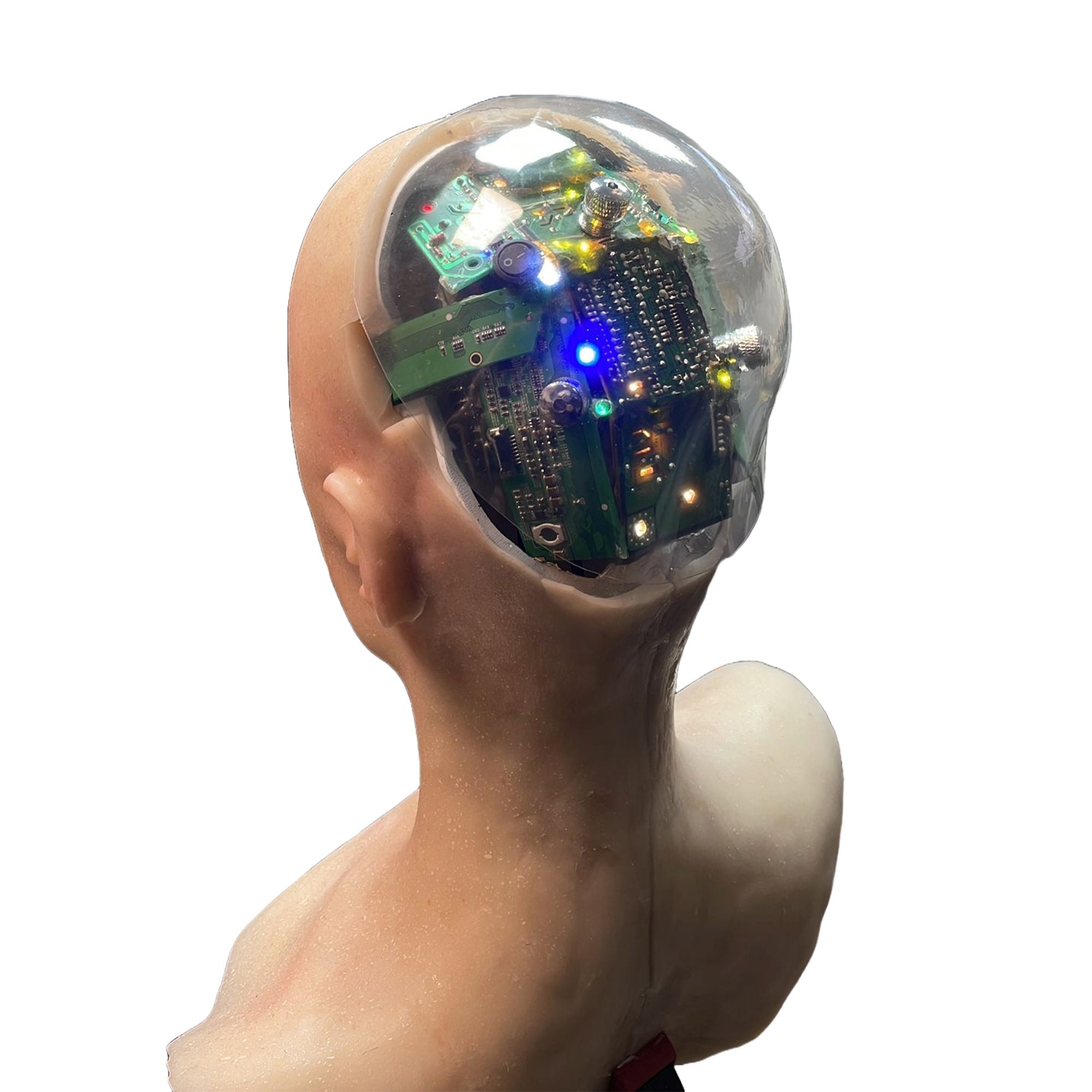 Realistic Sophia the Robot Silicone Bust Replica - Human Sized Figurine ...