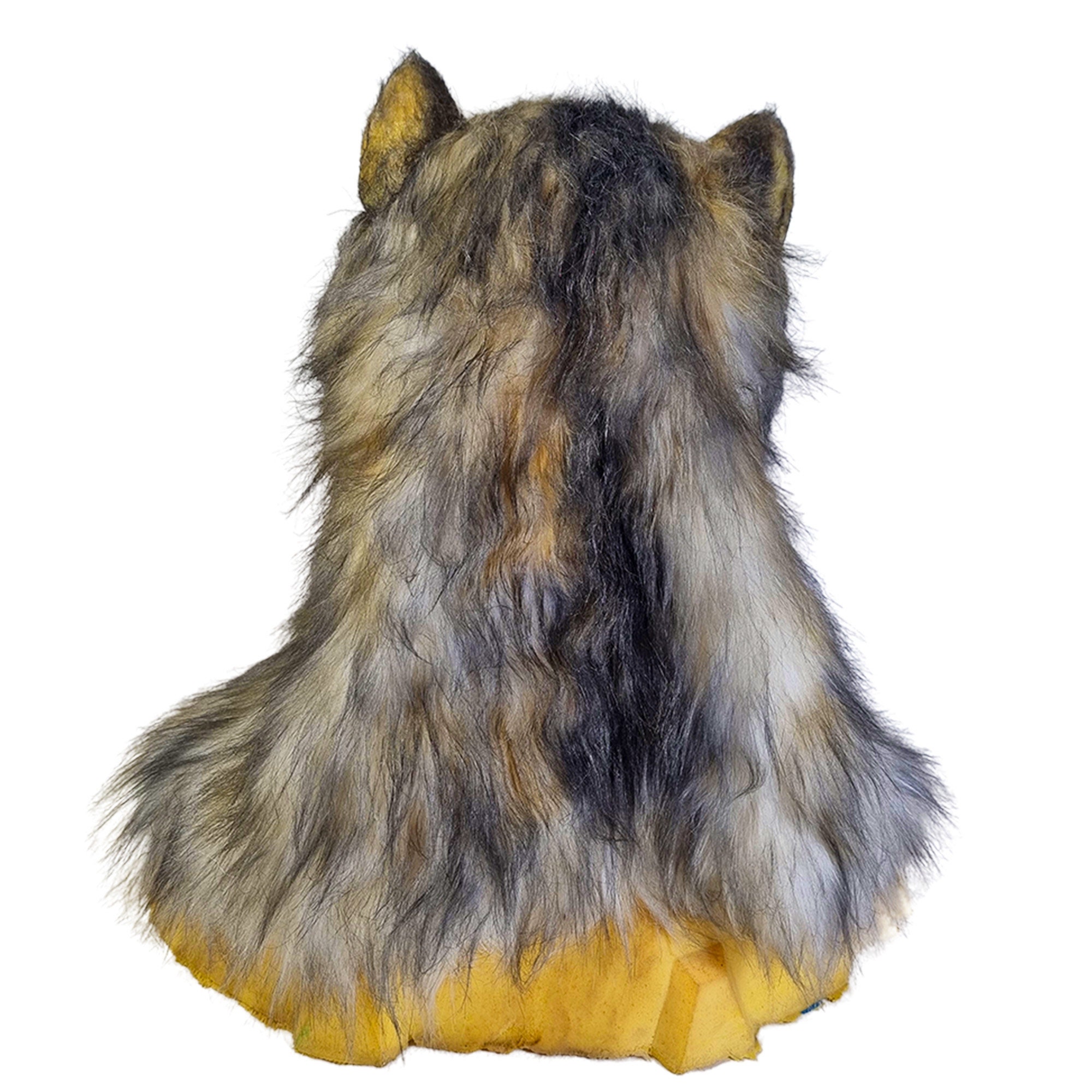 Realistic Wolf Headdress Mask Handmade With Real Fur Wolf Costume ...