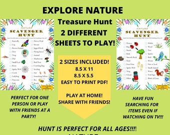 Nature Scavenger Hunt - Etsy
