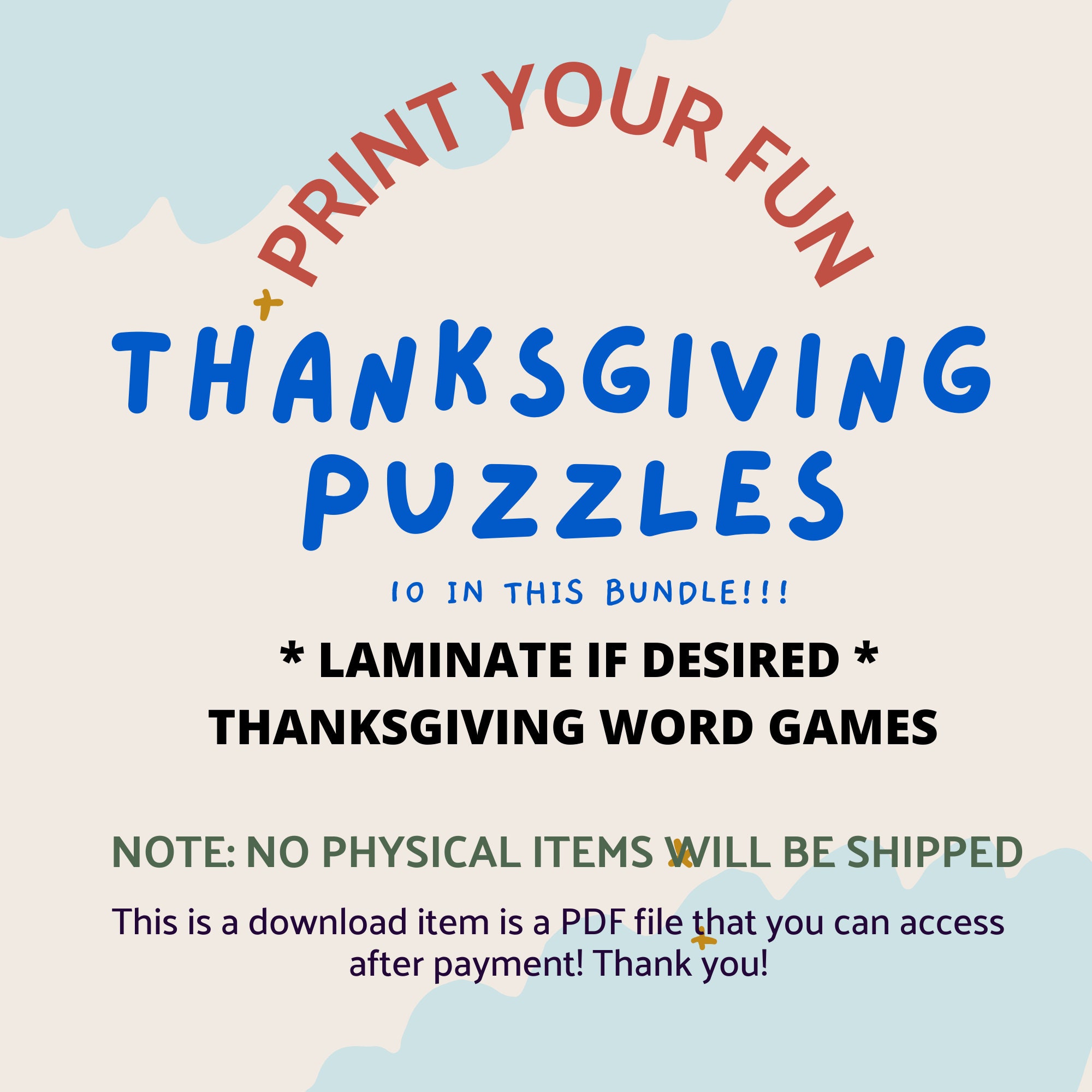 10 Turkey Day Printable Word Search Puzzles for Kids | Thanksgiving ...