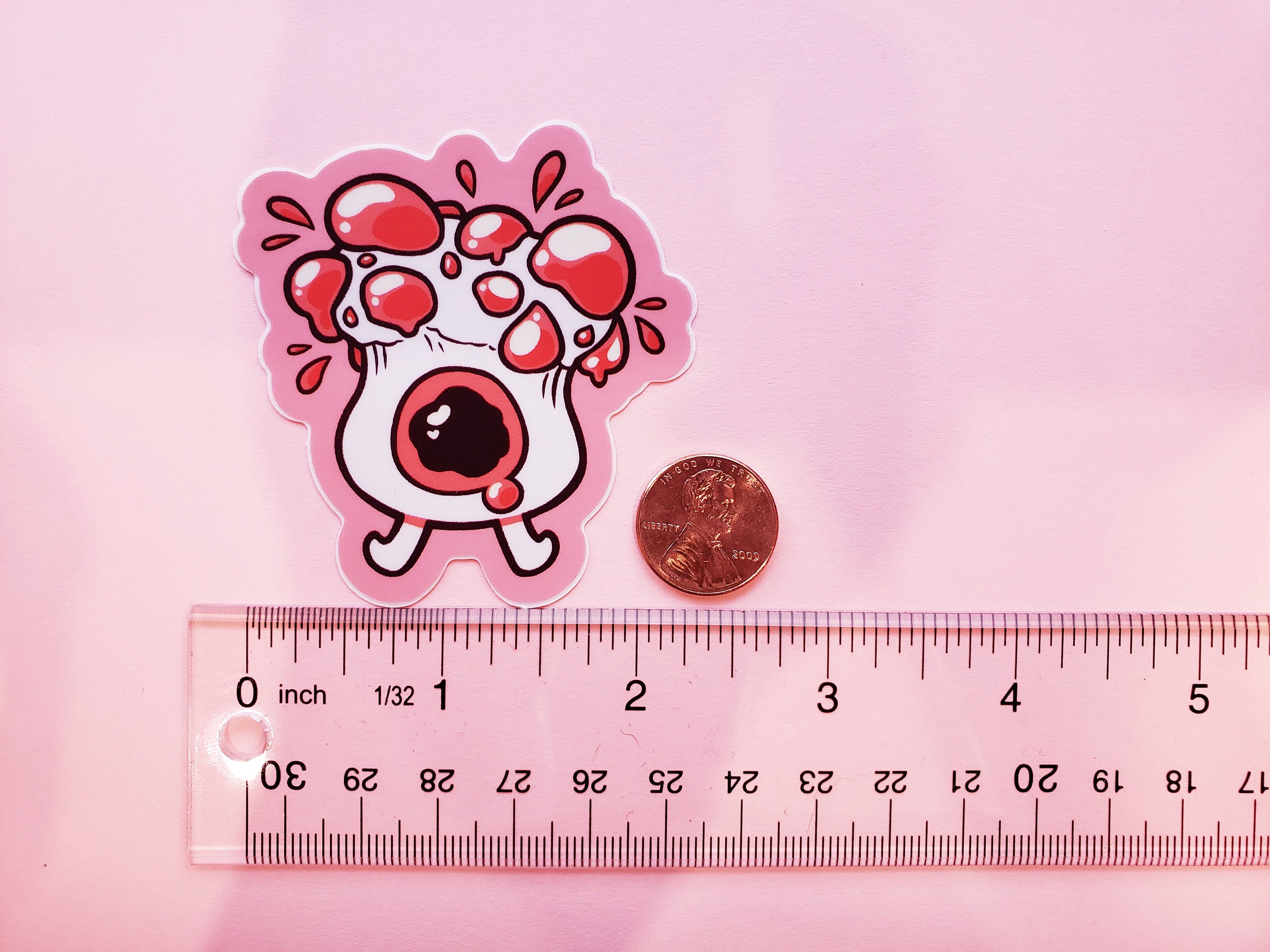 Bleeding Tooth Fungus Mushroom Sticker | 2.5in Cute Die Cut Matte ...