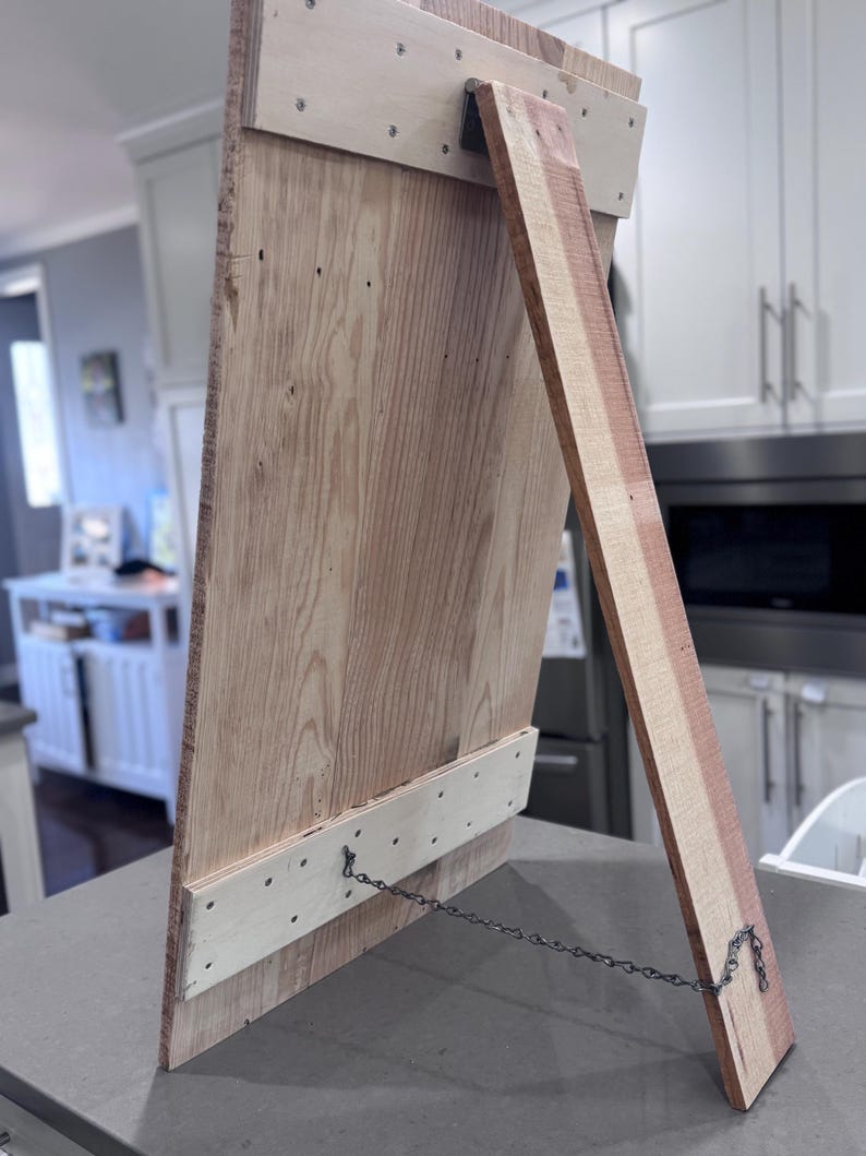 Handcrafted Wooden Wreath Easel: Tabletop Display Stand for Wreath ...