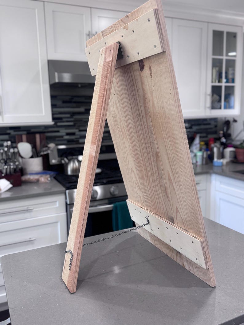 Handcrafted Wooden Wreath Easel: Tabletop Display Stand for Wreath ...
