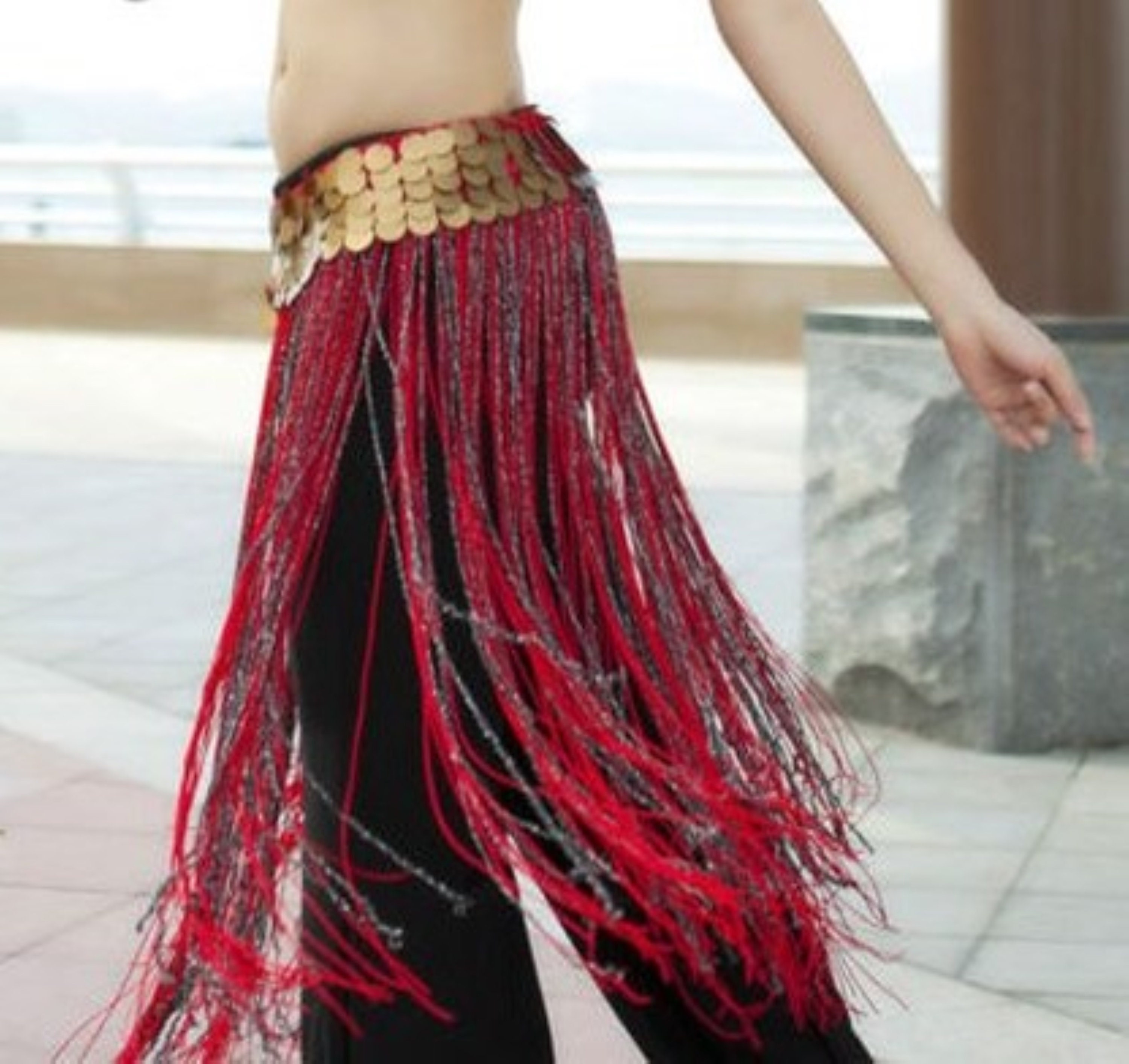 Belly Dance Hip Scarf Scarve Skirt Flow Tribal U.S.A - Etsy