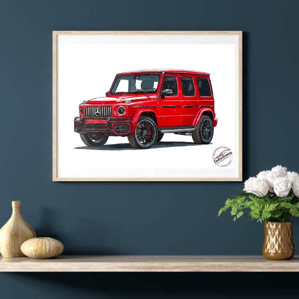 Mercedes Benz Painting - Etsy