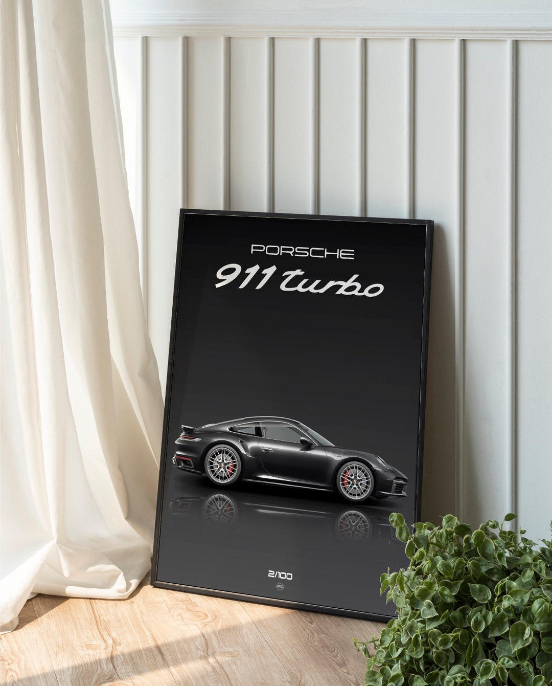 Porsche 911 Print, Porsche 911 Poster, Supercar Print, Minimal Car ...