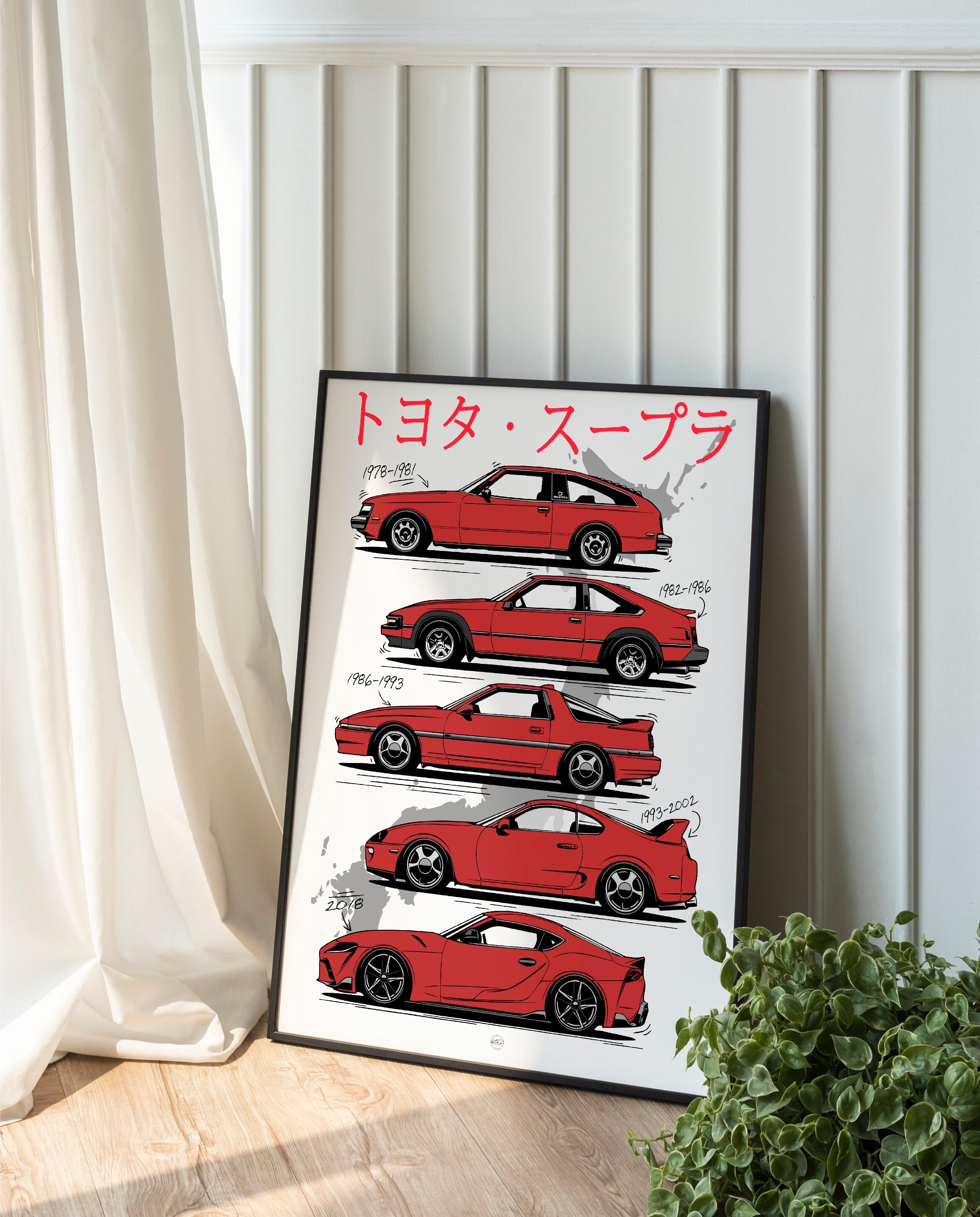 Toyota Supra Evolution Poster, Mk4 Poster, JDM Poster, Car Poster ...