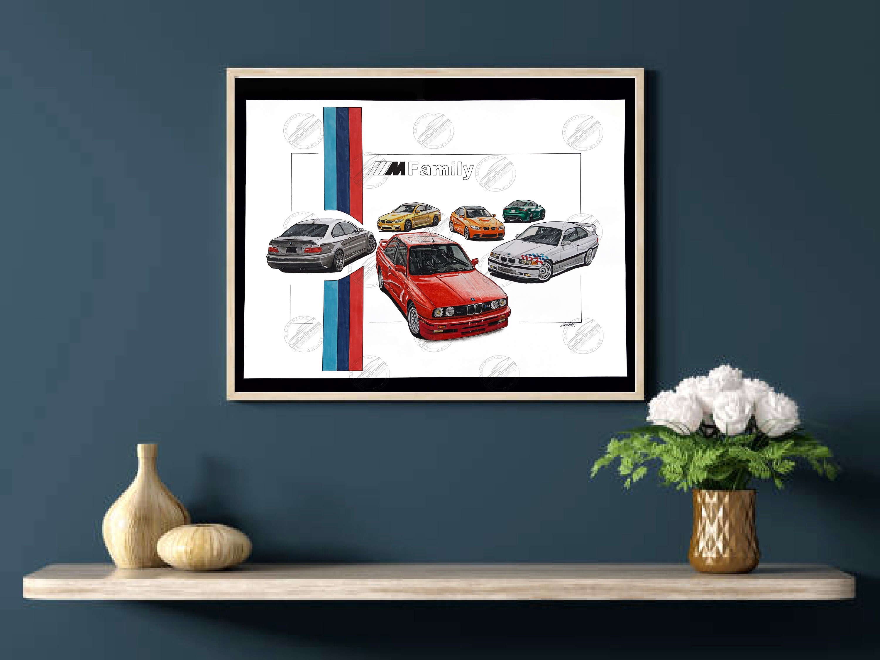 BMW Evolution Poster, Bmw Generation Print, Car Poster, Bmw M3 ...