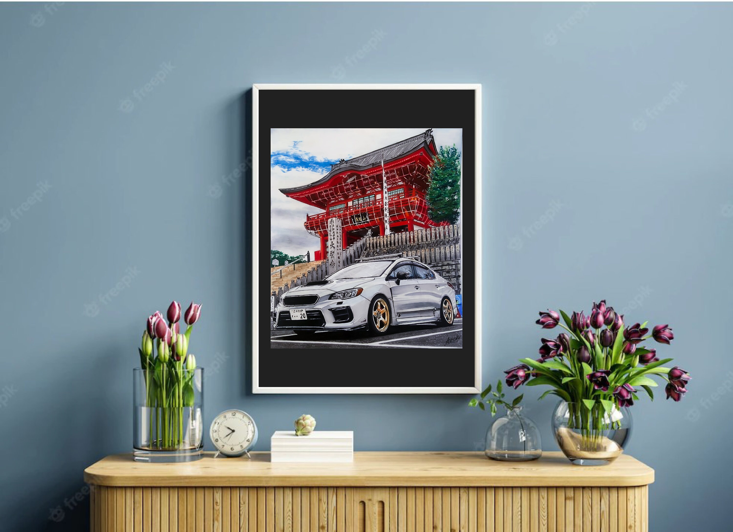 Subaru Drawing, JDM Poster, Car Poster, Gift for Him, Unique Gift ...