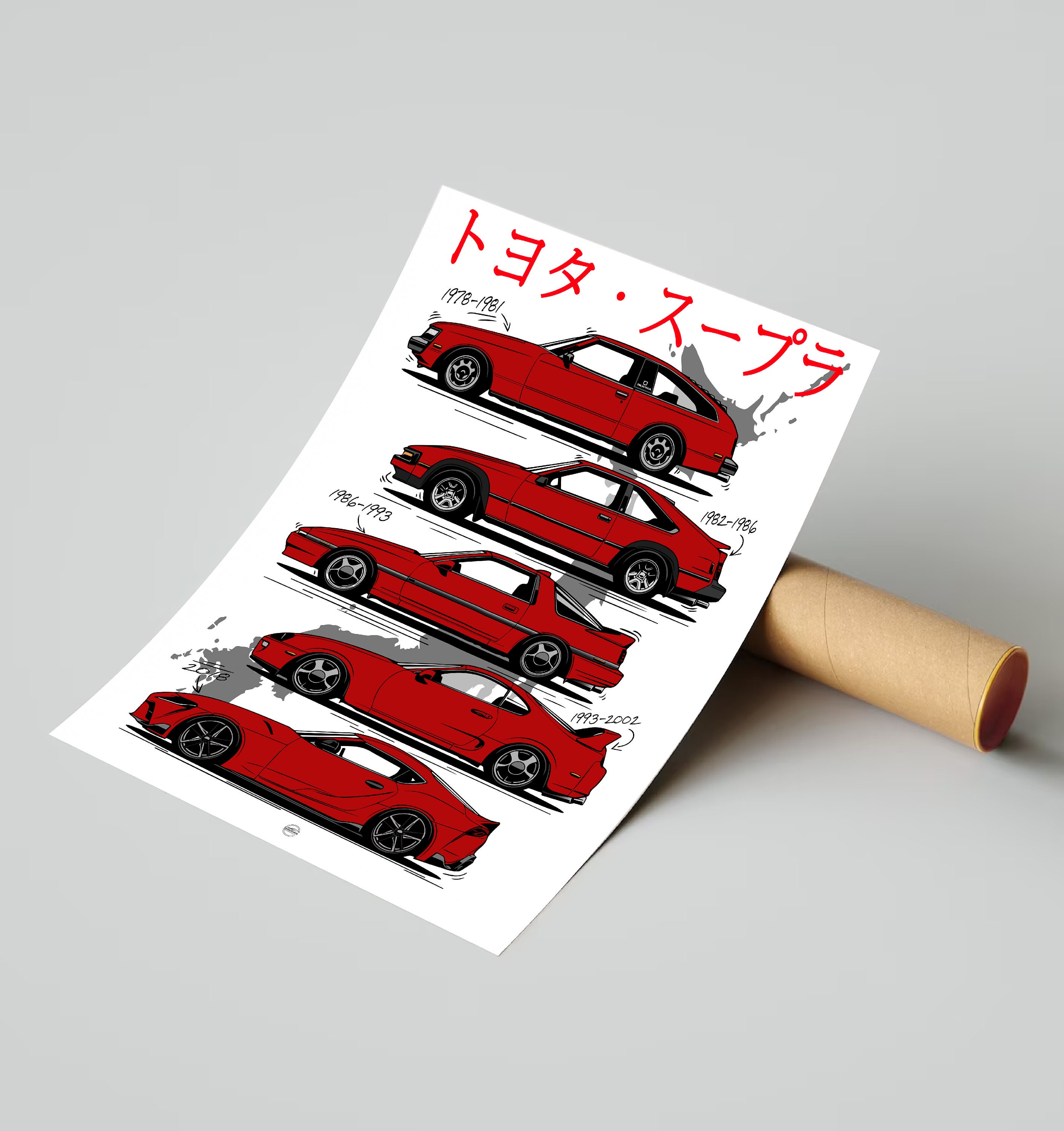 Toyota Supra Evolution Poster, Mk4 Poster, JDM Poster, Car Poster ...