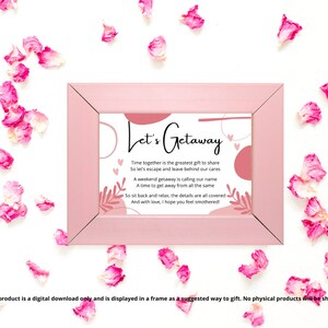 Weekend Getaway Gift Idea | Experience Gift | Printable Digital Poem ...