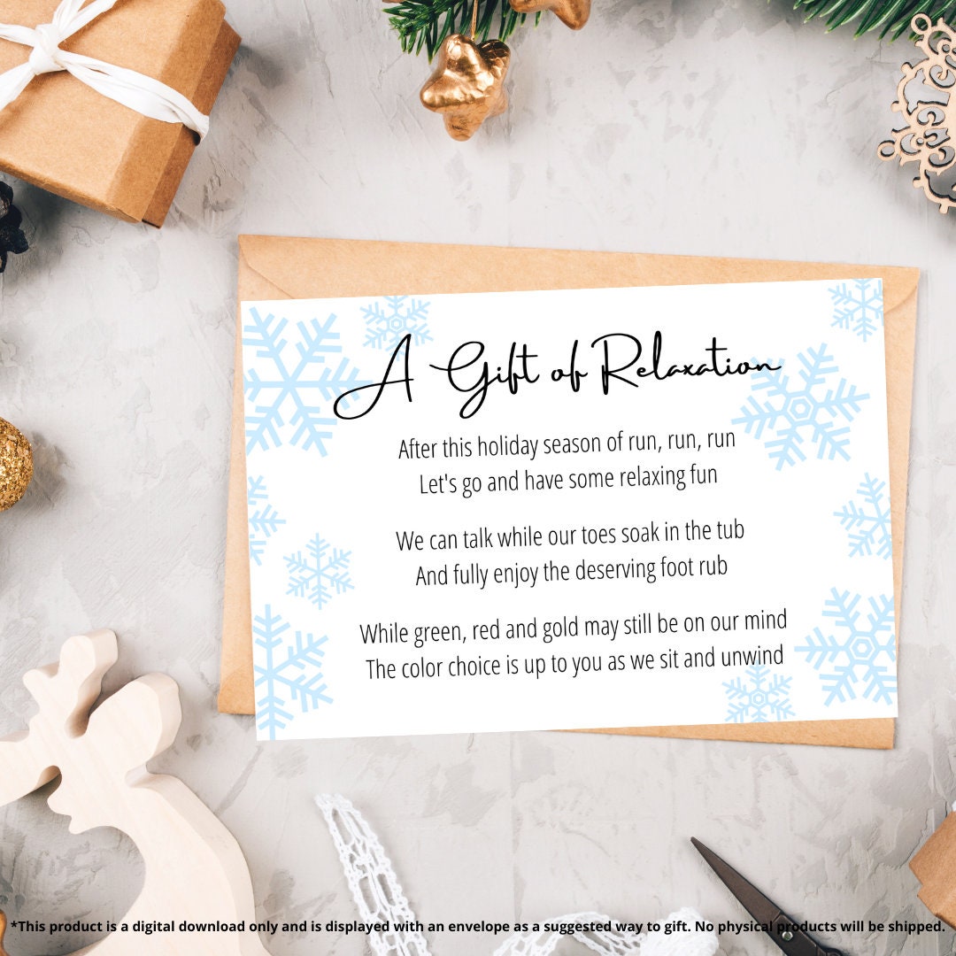 pedicure-gift-idea-experience-gift-printable-digital-poem-etsy