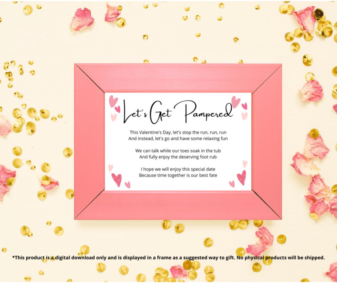 Pedicure Gift Idea | Experience Gift | Printable Digital Poem ...