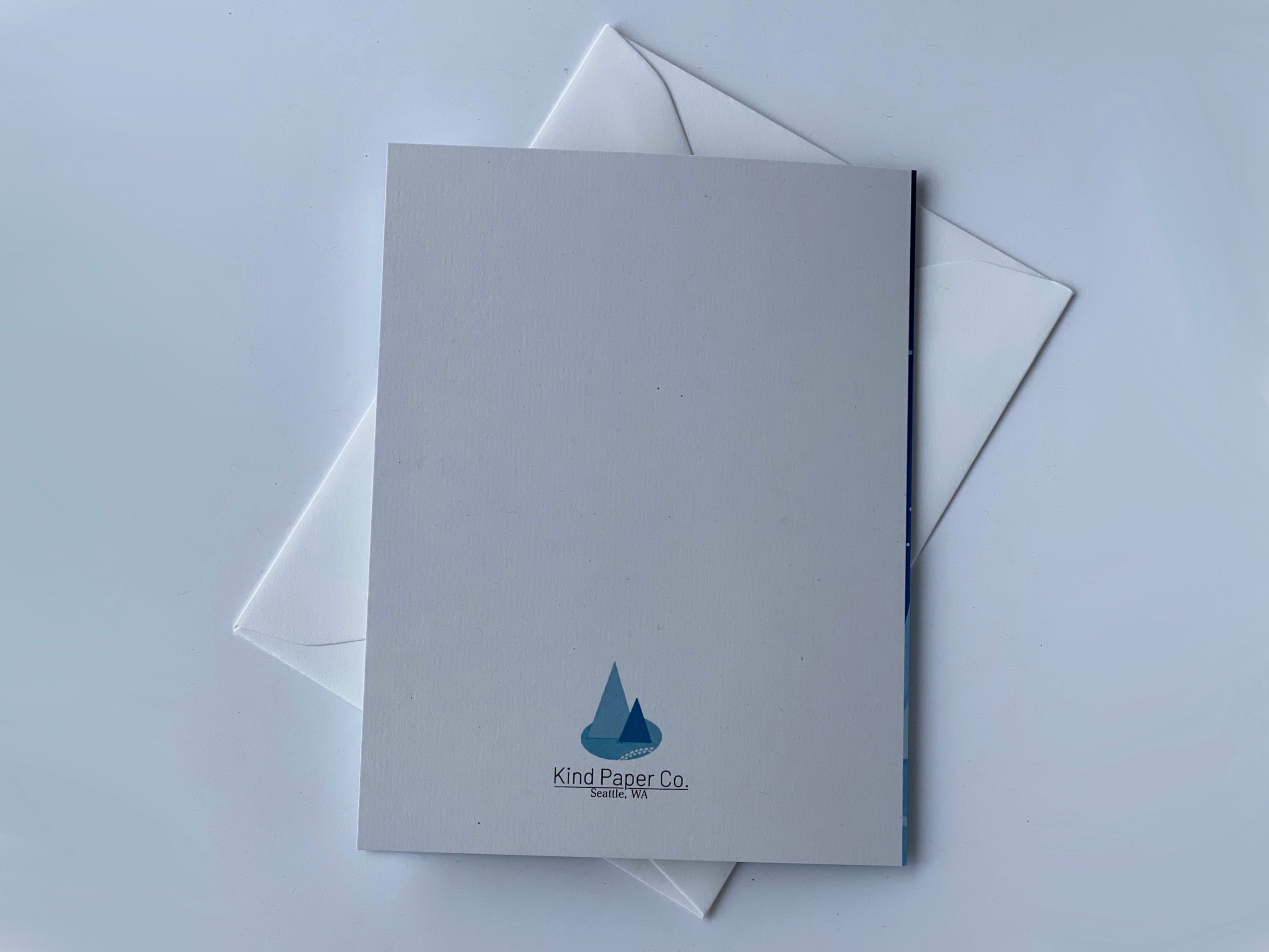 Winter Night Blank Card Thank You Card Mid-winter Minimalist Design on ...