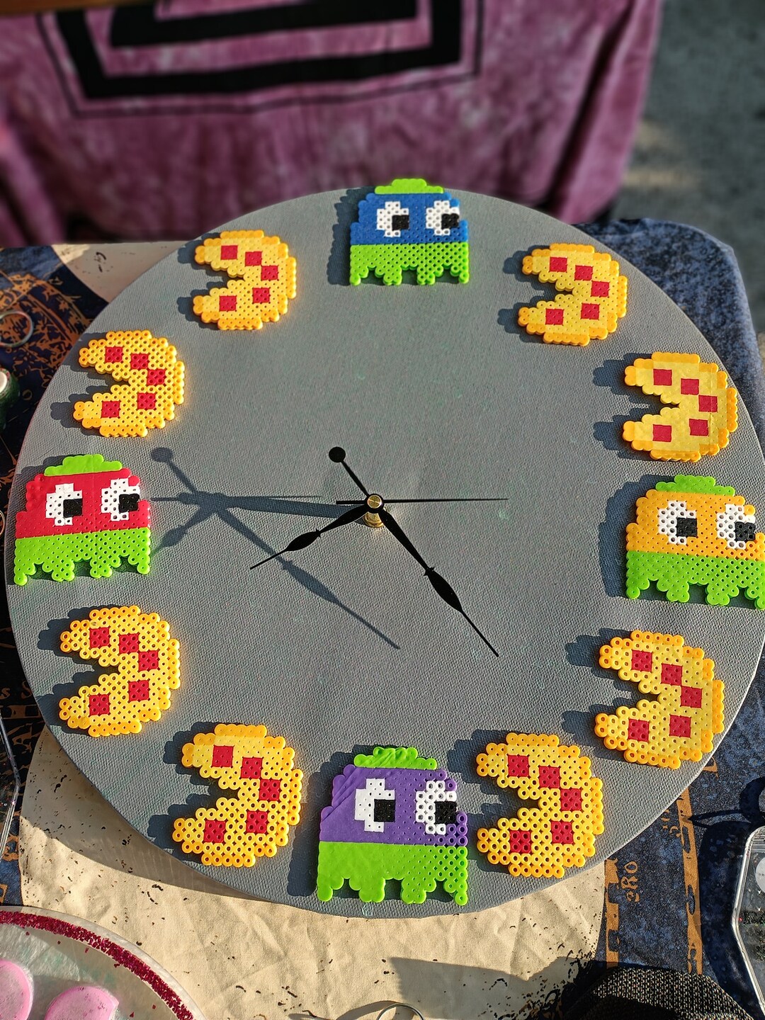 14 Inch Pacman TMNT Themed Clock - Etsy