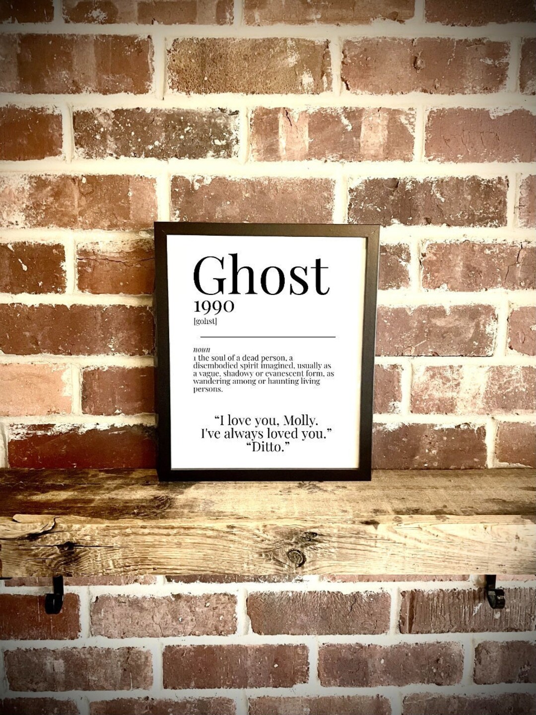 Ghost 1990 Dictionary Description Quote Movie Print Vintage A5/A4/A3 - Etsy